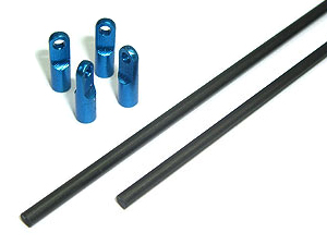 T-REX 250 series : Aluminum Tail Boom Support set (BLUE) - T-REX 250/SE