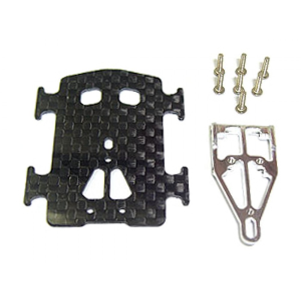 Aluminum/Carbon Fiber Battery Tray - T-REX 250/SE