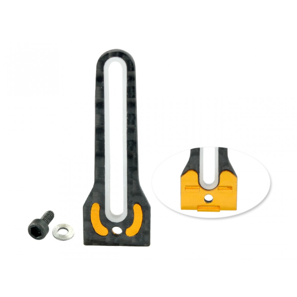 Aluminum/Carbon Fiber Anti-Rotation Guide set (GOLD) - BLADE 180 CFX ...