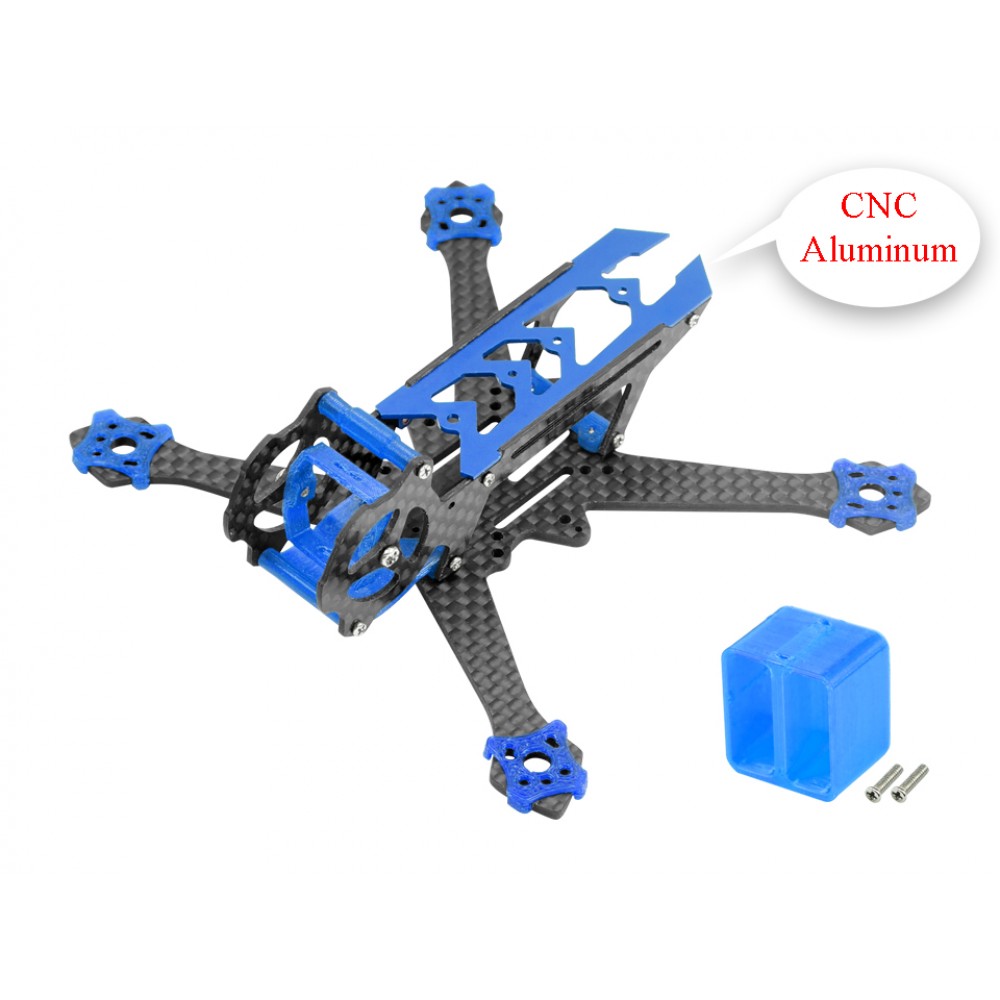 Aluminum Carbon Fiber Frame (BLUE) - EMAX Tinyhawk / Tinyhawk II Freestyle